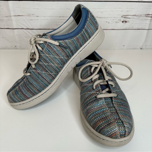 Dansko | Shoes | Dansko Brandi Blue Multi Color Vegan Woven Fabric Lace ...